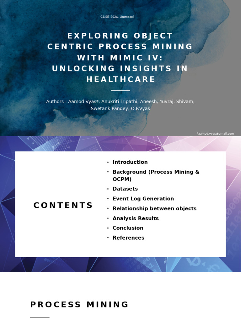 Exploring Object Centric Process Mining With MIMIC IV | PDF | Health Care | Information Science