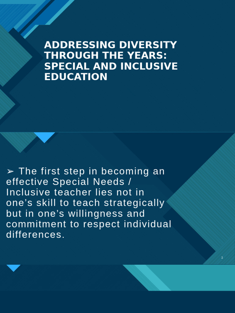 Addressing Diversity Through The Years2 | PDF