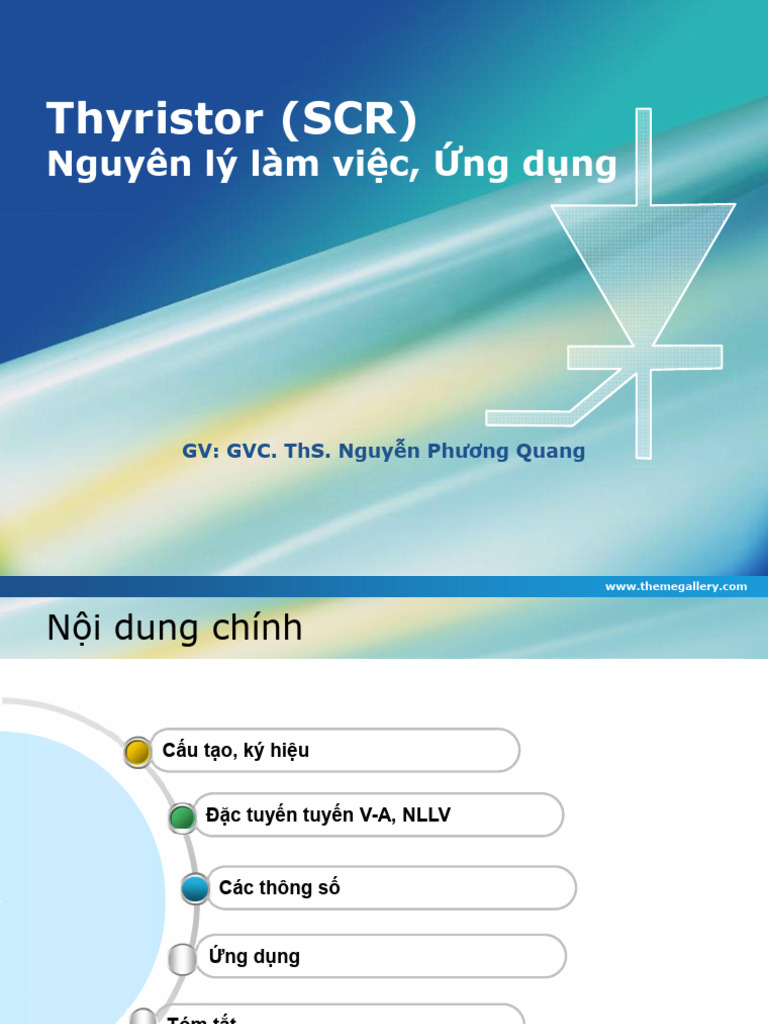Thyristor (SCR) | PDF | Computer Engineering | Manufactured Goods