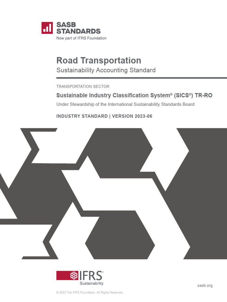 SASB Road-Transportation-Standard - En-Gb | PDF