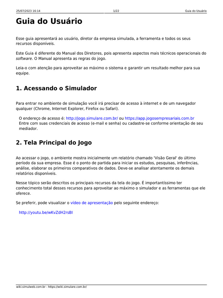 Guia Do Usuario | PDF