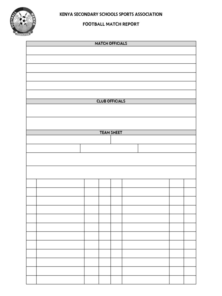 Ksssa Soccer Match Report | PDF | Association Football | Sports