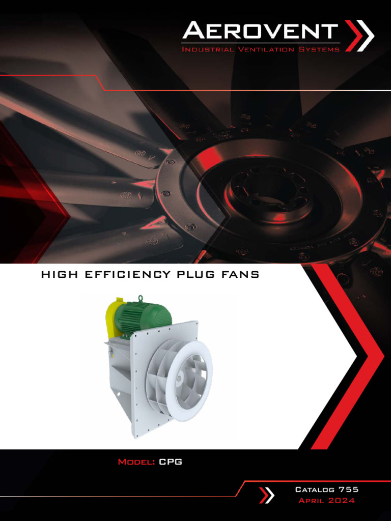 High Efficiency Plug Fans Model CPG Catalog 755 | PDF