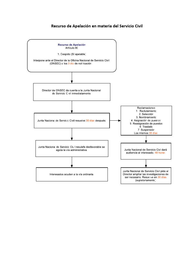 Recurso de Apelaci-N en Materia Del Servicio Civil | PDF
