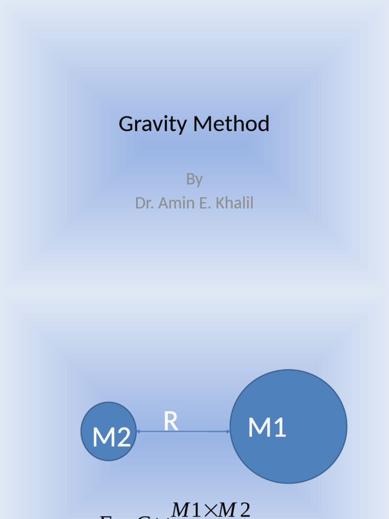 Gravity Method Introduction | PDF