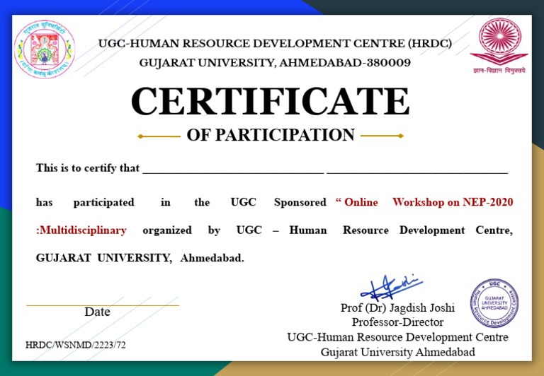 Certificate of UGC-HRDC | PDF | Computers