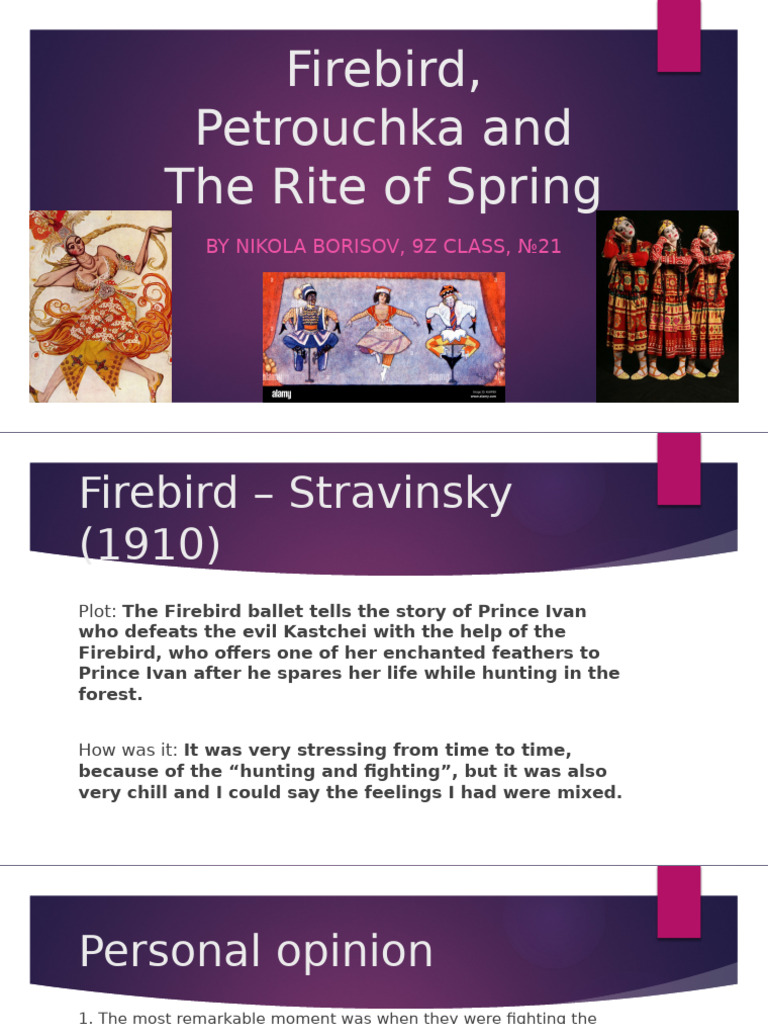Firebird, Petrouchka and The Rite of Spring | PDF