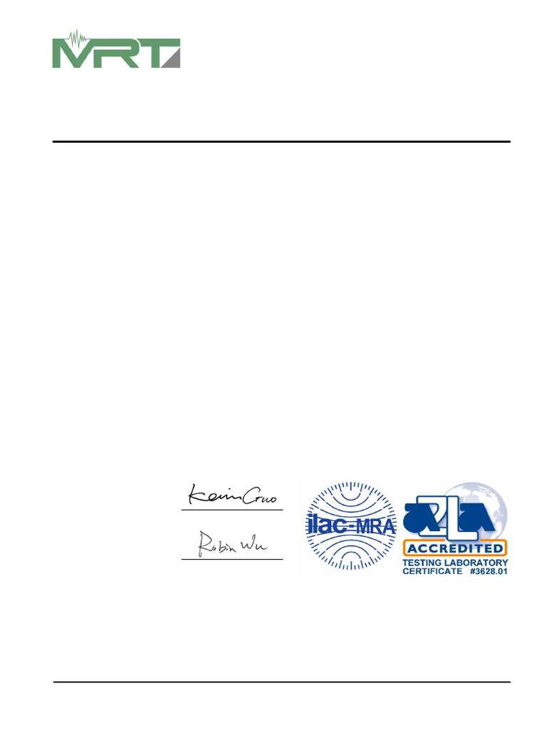 Measurement Report - 5098749 | PDF