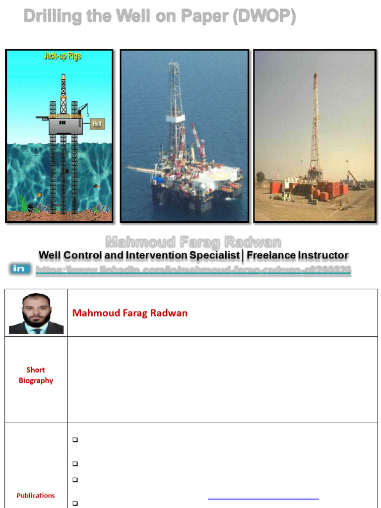 Drilling The Well On Paper (DWOP) | PDF