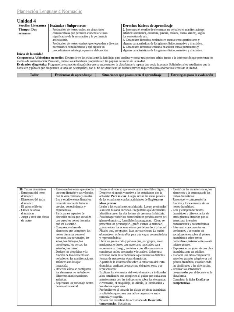NCUP L04 U4 Plan | PDF
