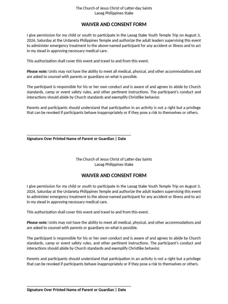 Waiver-Consent-Form-Aug3 | PDF Waiver-Consent-Form-Aug3 | PDF