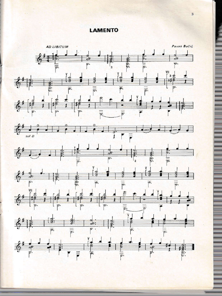 Pavao Bacic Lamento | PDF