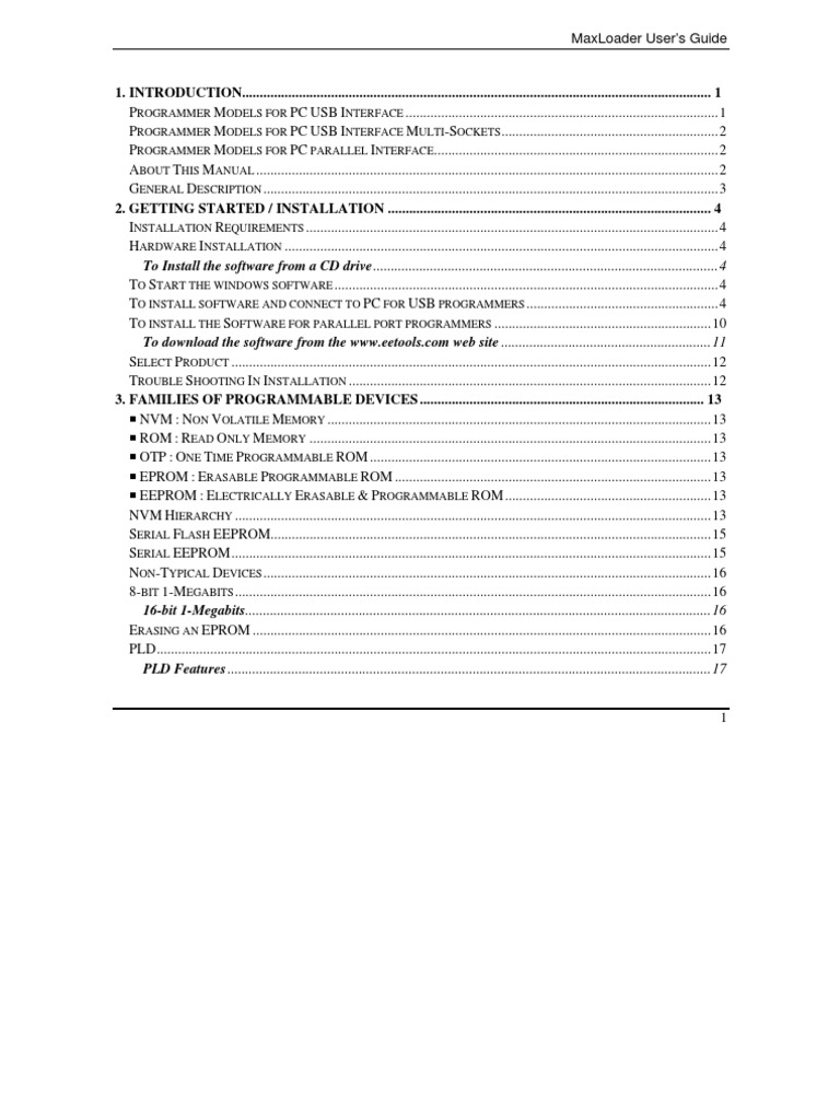 MaxLoader Manual Rev1 | PDF | Microcontroller | Device Driver