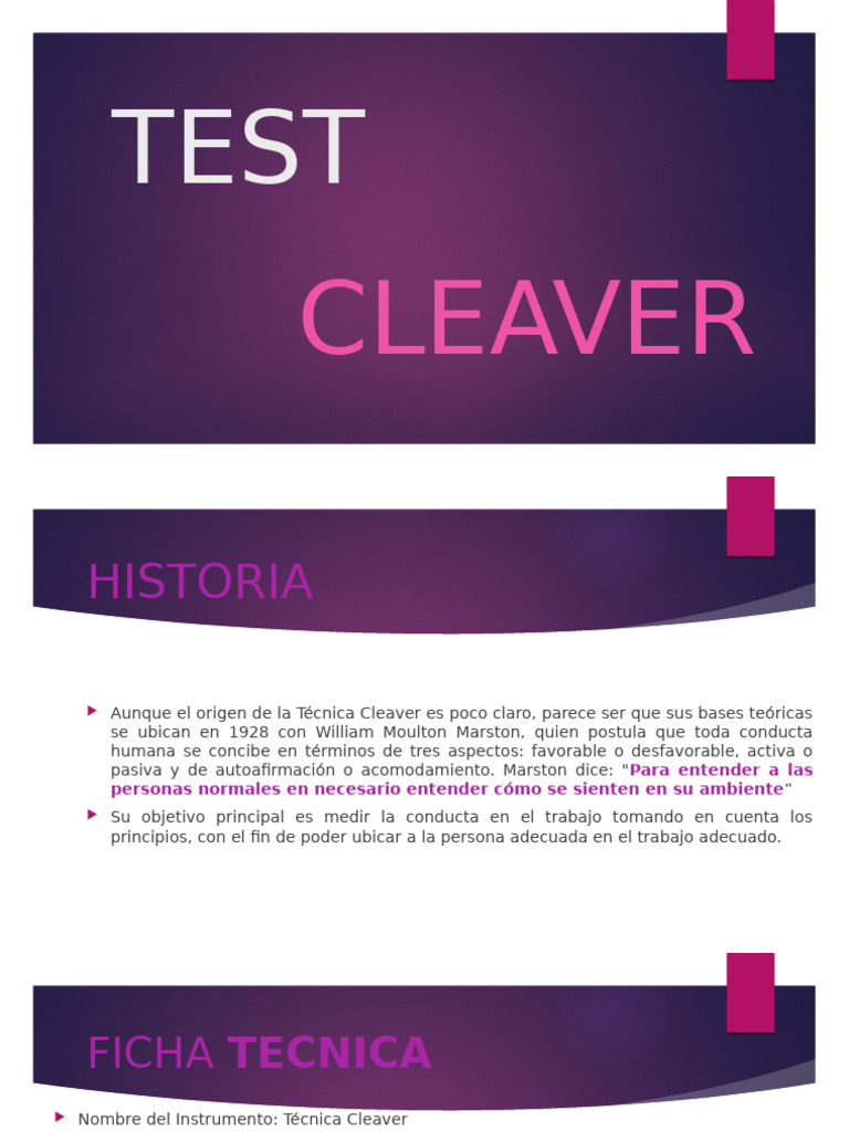 TEST CLEAVER.pptx | PDF