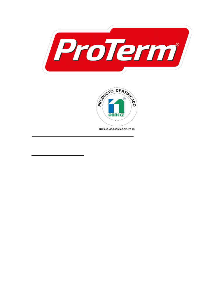 Hoja de Seguridad Proterm 5000 | PDF