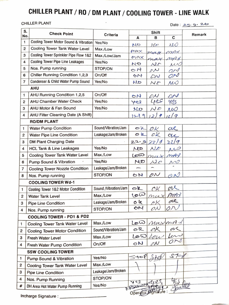 Utility Line Walk | PDF | Pump | Temperature