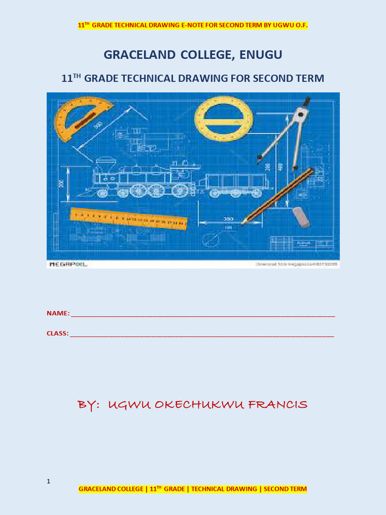 11TH Grade Second Term Technical Drawing E-Note | PDF