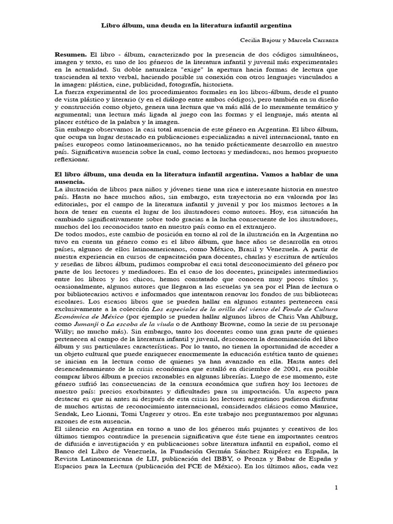 Libro - Lbum Carranza y Bajour | PDF