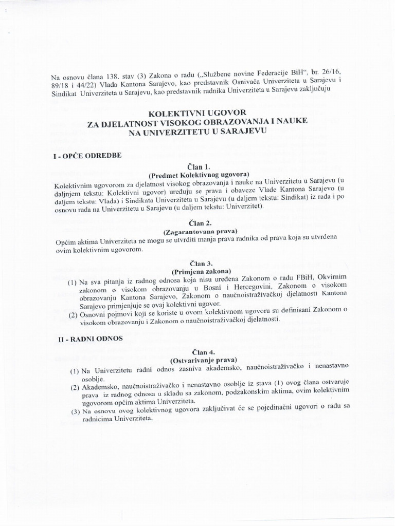 Kolektivni Ugovor 2024. | PDF