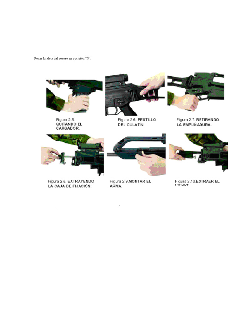 Montaje y Desmontaje Del Fusil de Asalto G36 | PDF