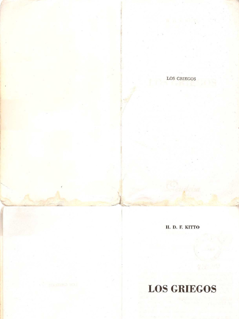 Texto N°04. Kitto, H.D.F. Los Griegos. PP 5-13 | PDF