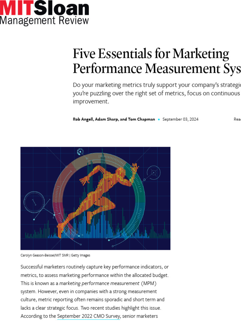 Five Essentials for Marketing Performance Measurement Systems | PDF Five Essentials for Marketing Performance Measurement Systems | PDF