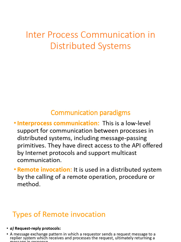 5.1 IPC in Distributed Systems | PDF