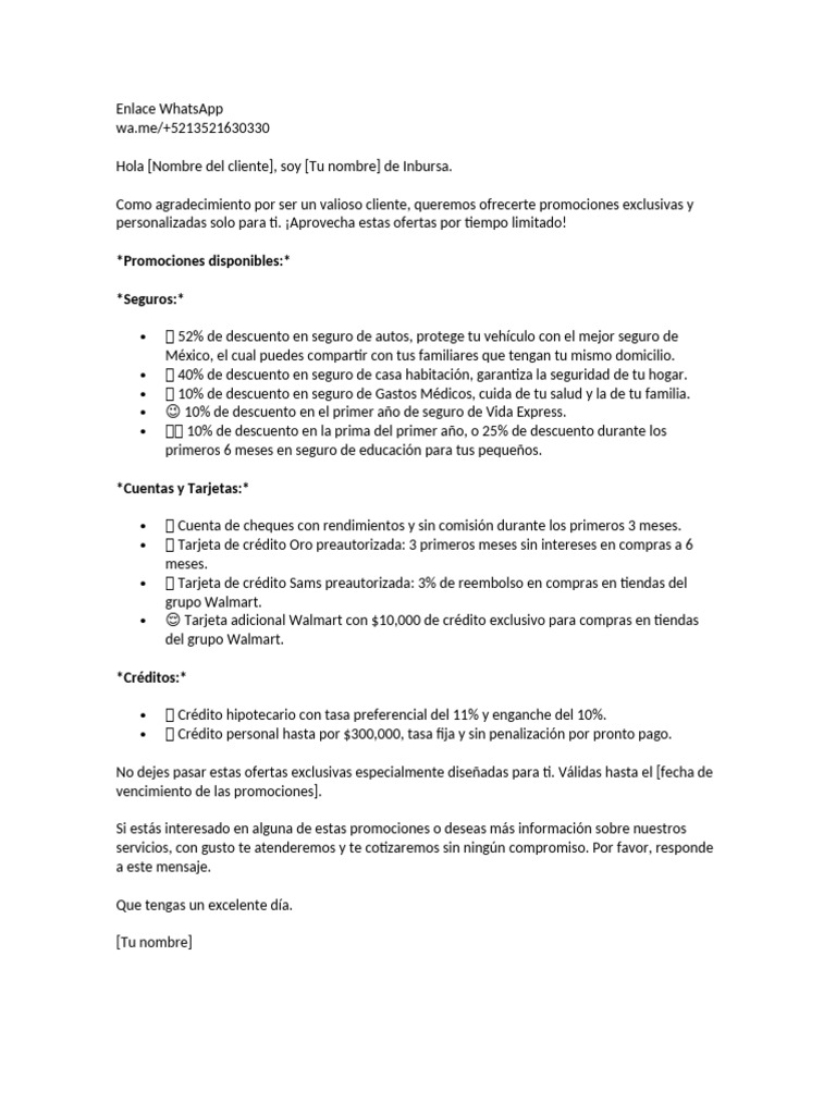 Mensajes SECOM | PDF