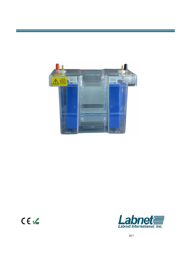 MANUAL - Cámara de Electroforesis LABNET Enduro E2010P | PDF