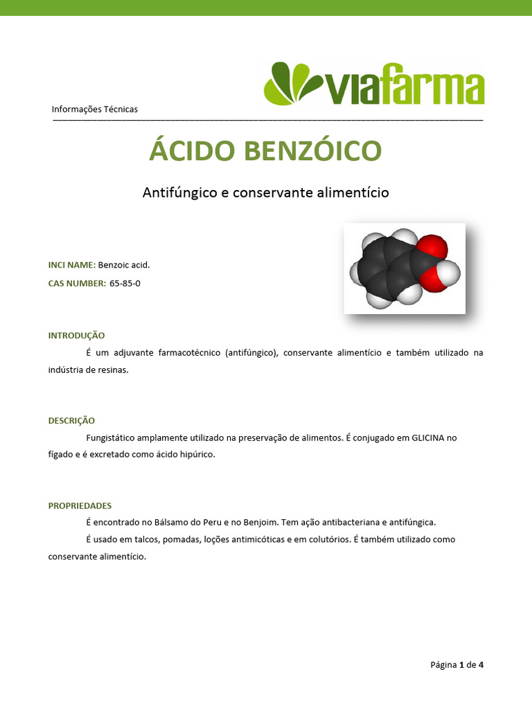 aCIDO BENZOICO | PDF