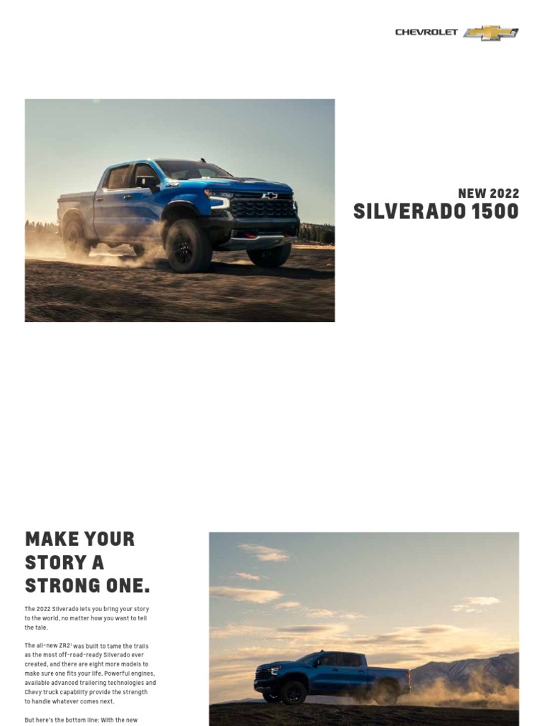 2022 Chevrolet New Silverado 1500 Ebrochure | PDF