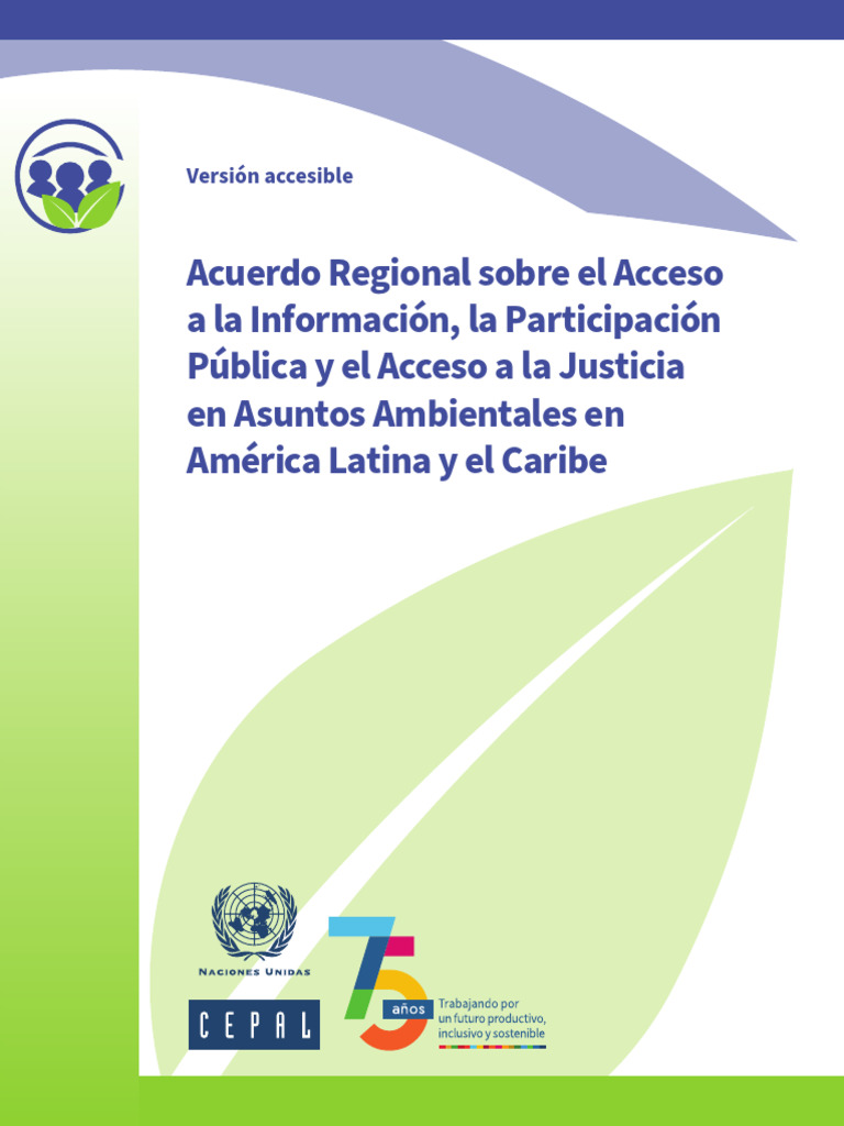 Acuerdo de Escazú - Material de Apoyo | PDF