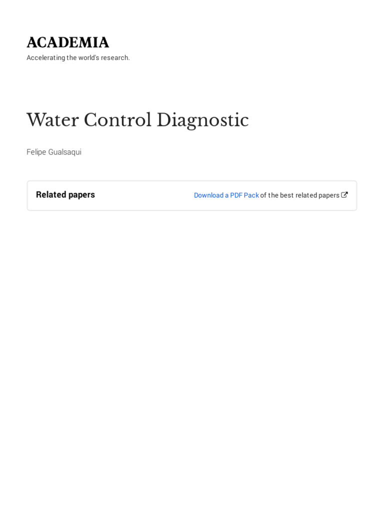 Water Control Diagnostic Plots - Chan-With-Cover-Page-V2 | PDF Water Control Diagnostic Plots - Chan-With-Cover-Page-V2 | PDF