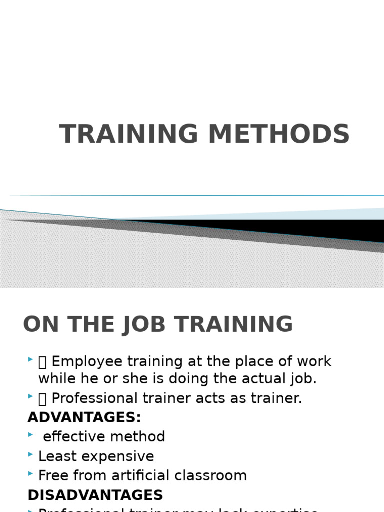 Training Methods | PDF