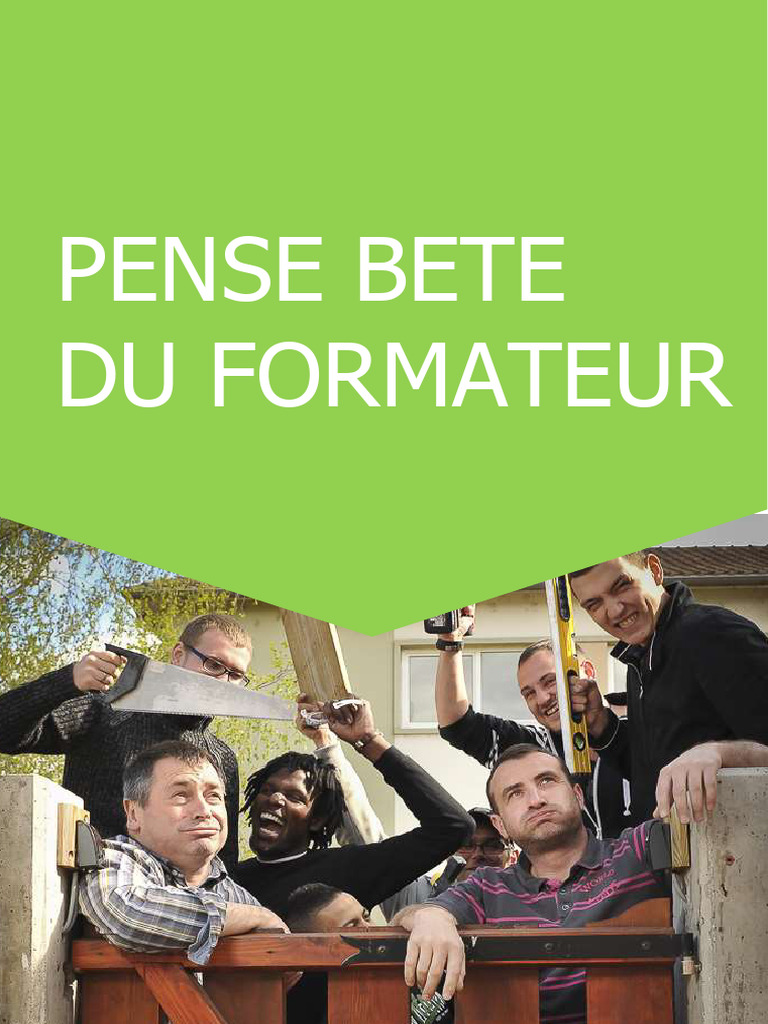 Guide du formateur AFPA : étapes clés | PDF | Évolution de carrière