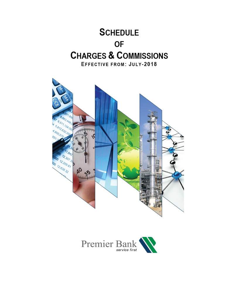 Bank Schedule of Charge | PDF