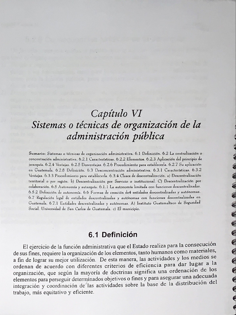 Sistemas o Técnicas de Organización de La Administración Pública | PDF Sistemas o Técnicas de Organización de La Administración Pública | PDF