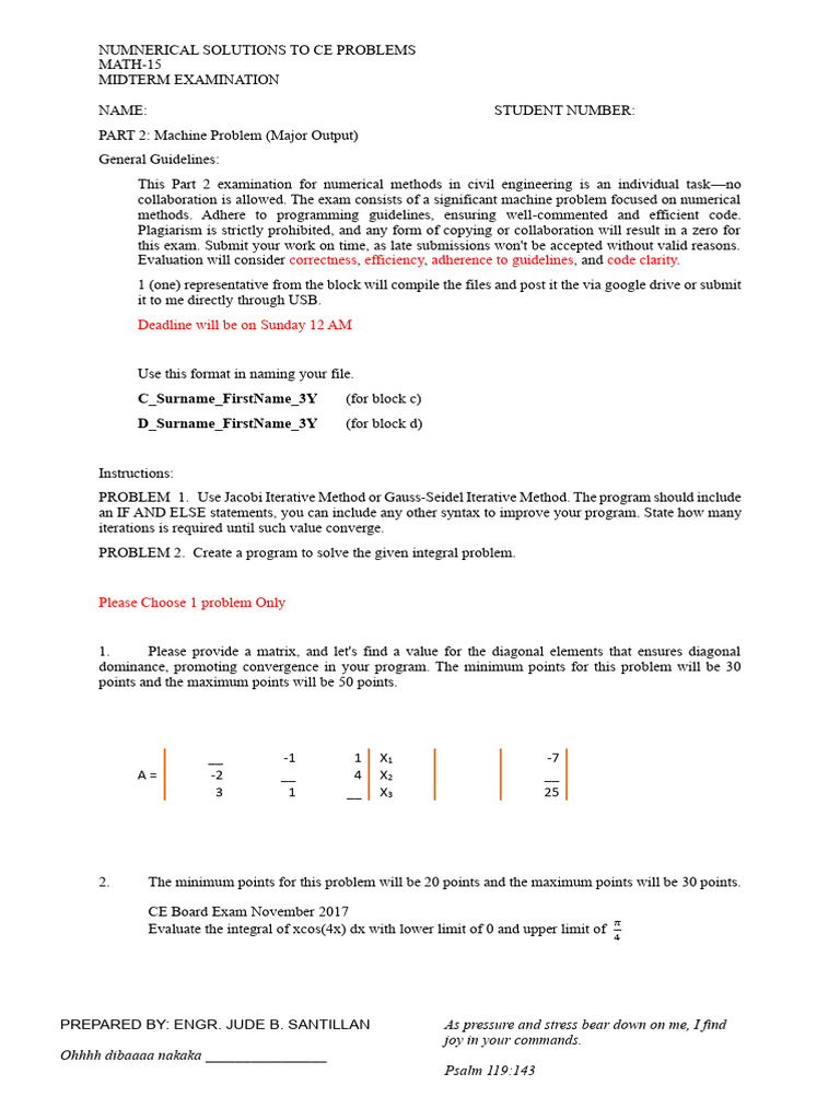 Part Ii Midterm Exam | PDF