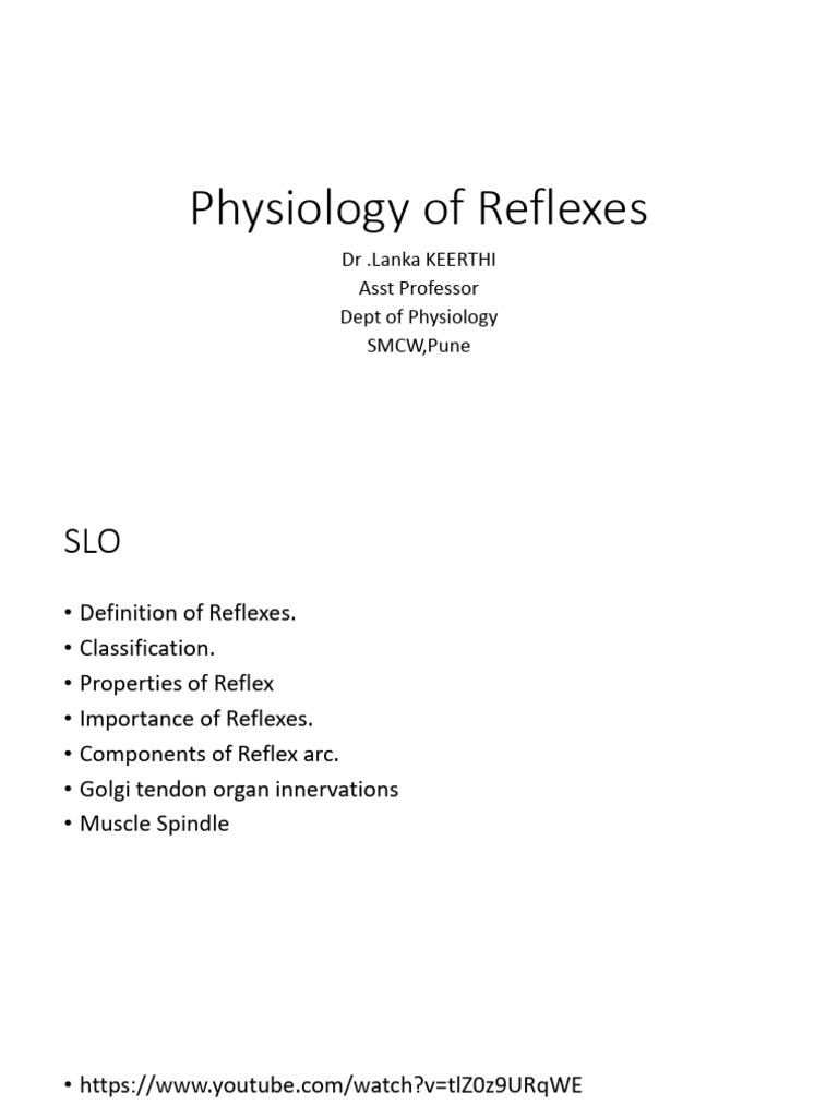 Reflexes | PDF | Neuroscience | Wellness