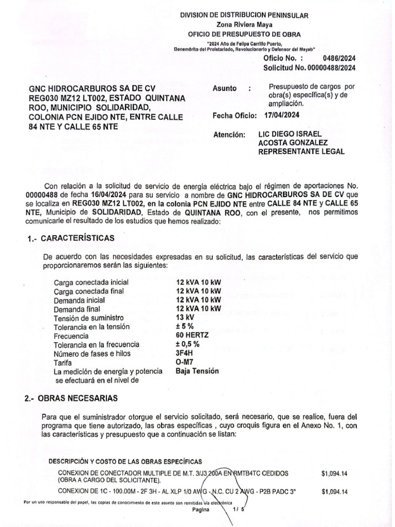 Resolutivo 00000488-2024 GNC Hidrocarburos (Actualizado) | PDF