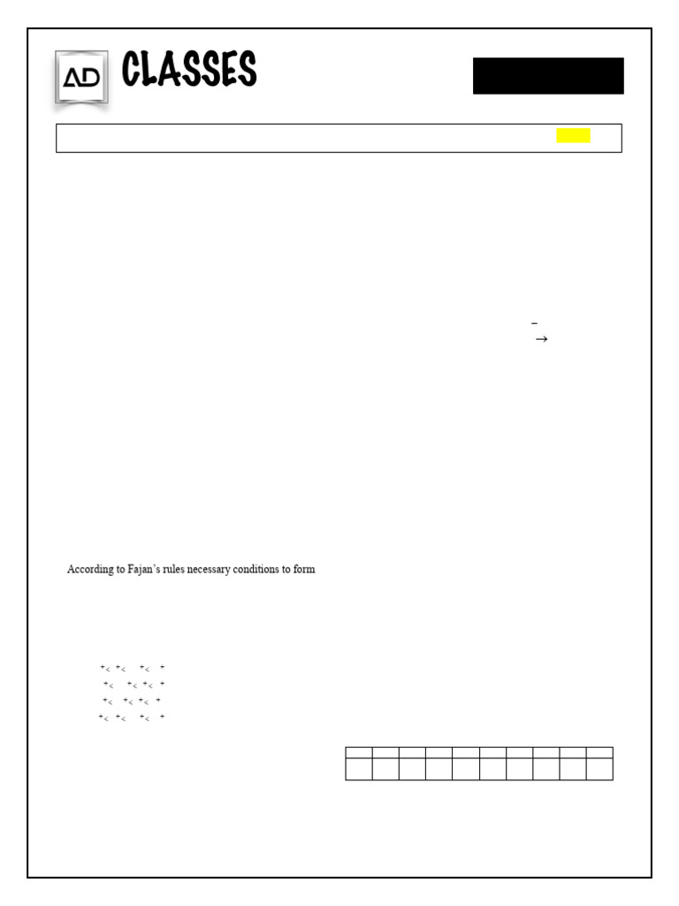 Chemical Bonding | PDF