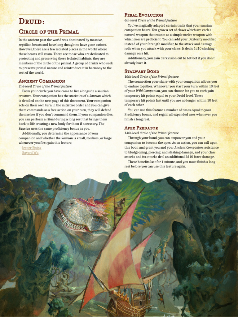(BS) Druid - Circle of The Primal | PDF
