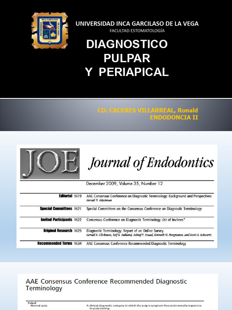 Diagnostico Pulpar y Periapical | PDF