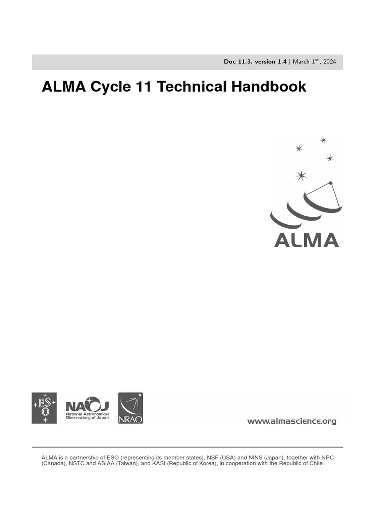 Alma Technical Handbook | PDF