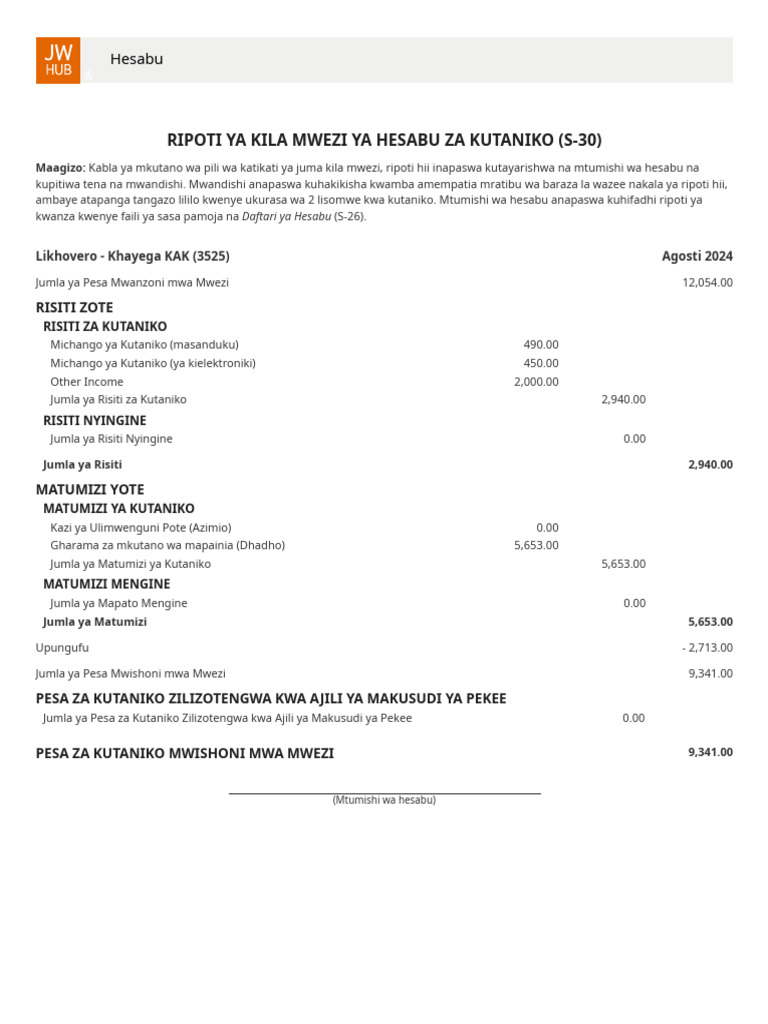 Hesabu - JW Hub | PDF