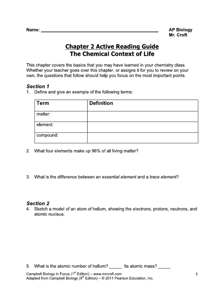 Chapter 2 Guided Reading 1-8 | PDF