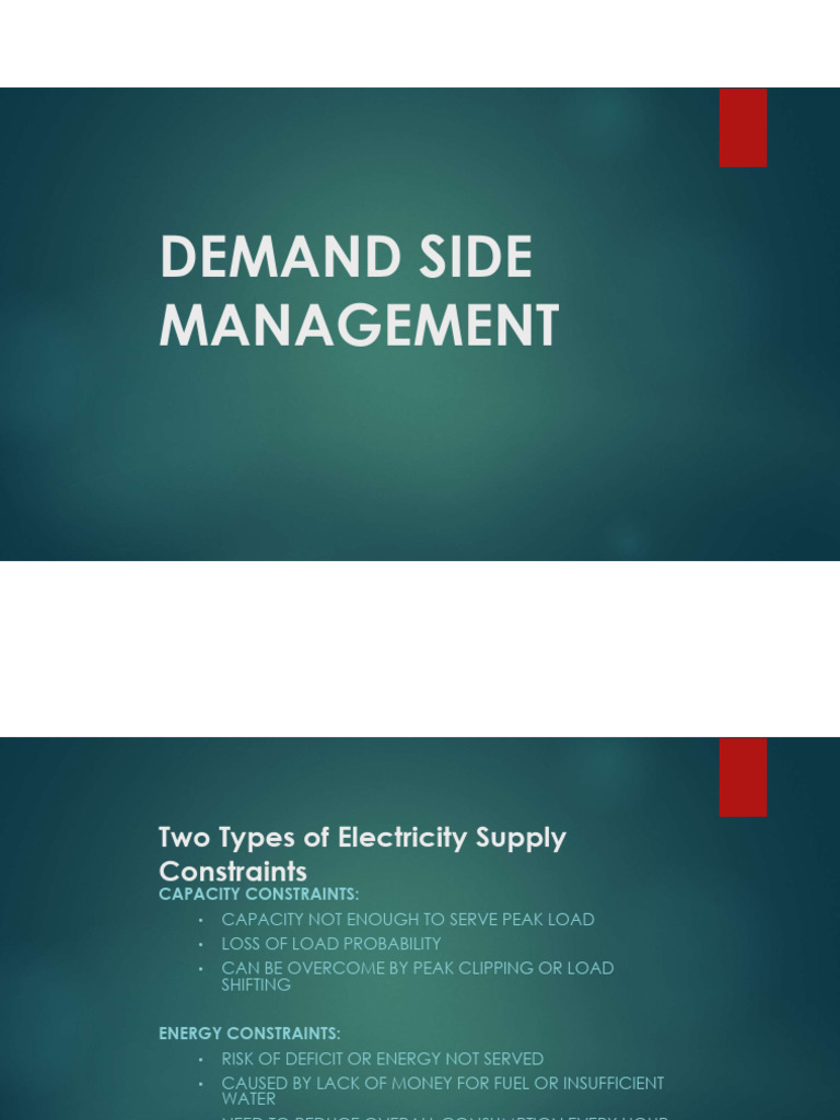 Demand Side Management | PDF