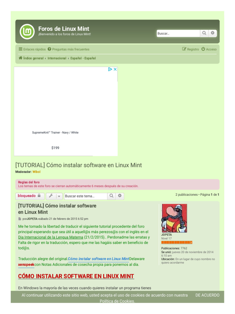(TUTORIAL) Cómo Instalar Software en Linux Mint - Foros de Linux Mint | PDF | Tecnologías de la ...