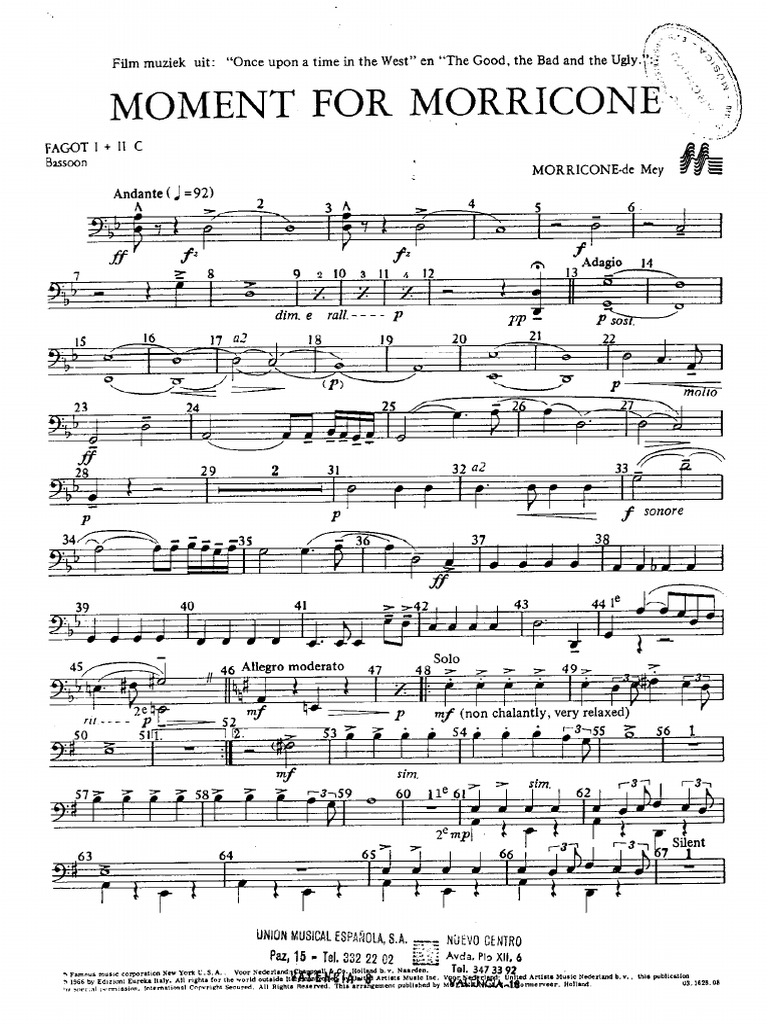 FAGOT Moment For Morricone | PDF