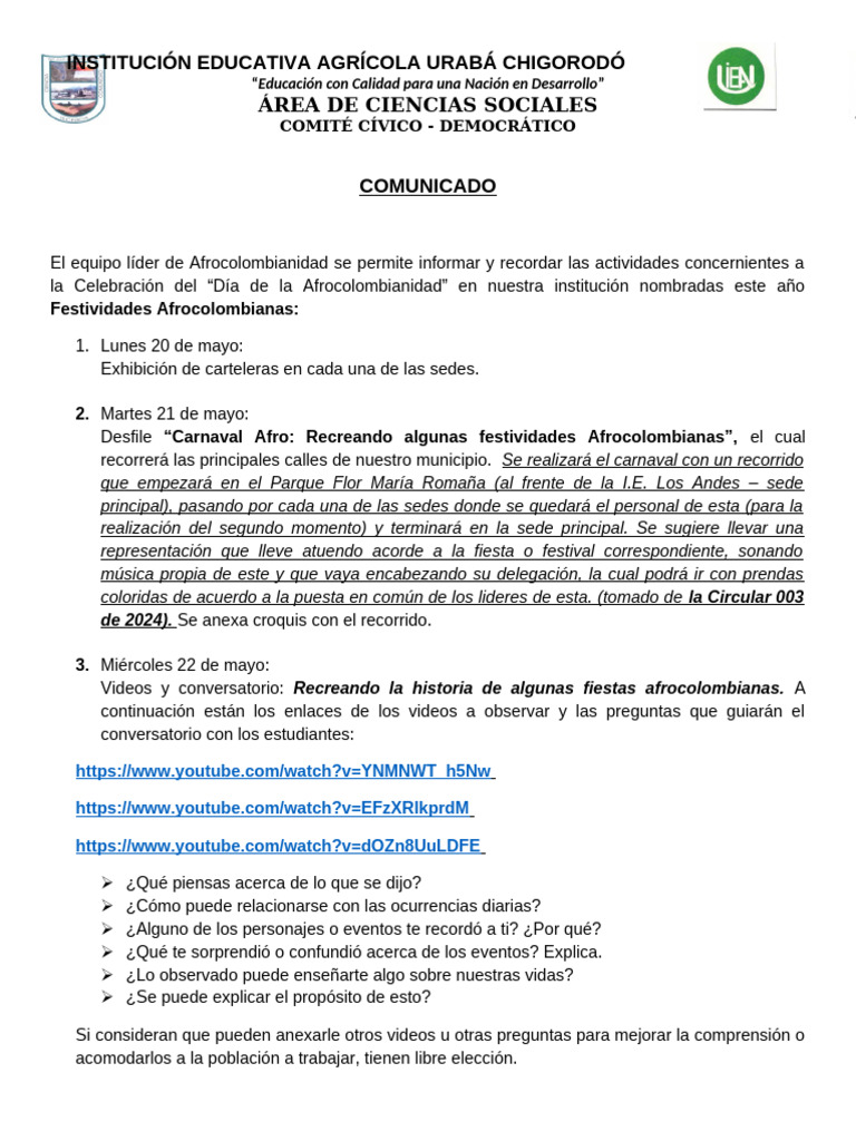 COMUNICADO | PDF